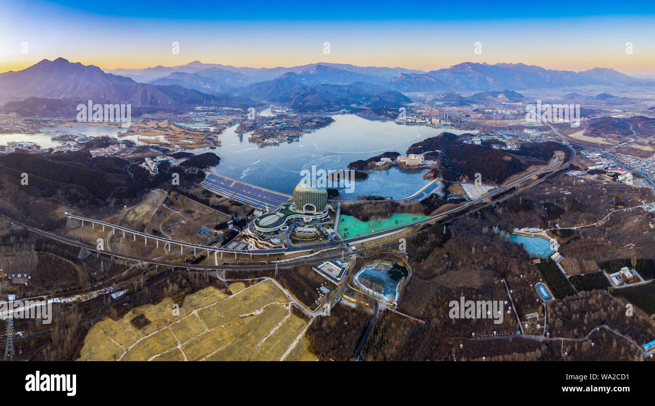 To the north of lake yanxi, located at Beijing huairou 8 km Stock Photo ...