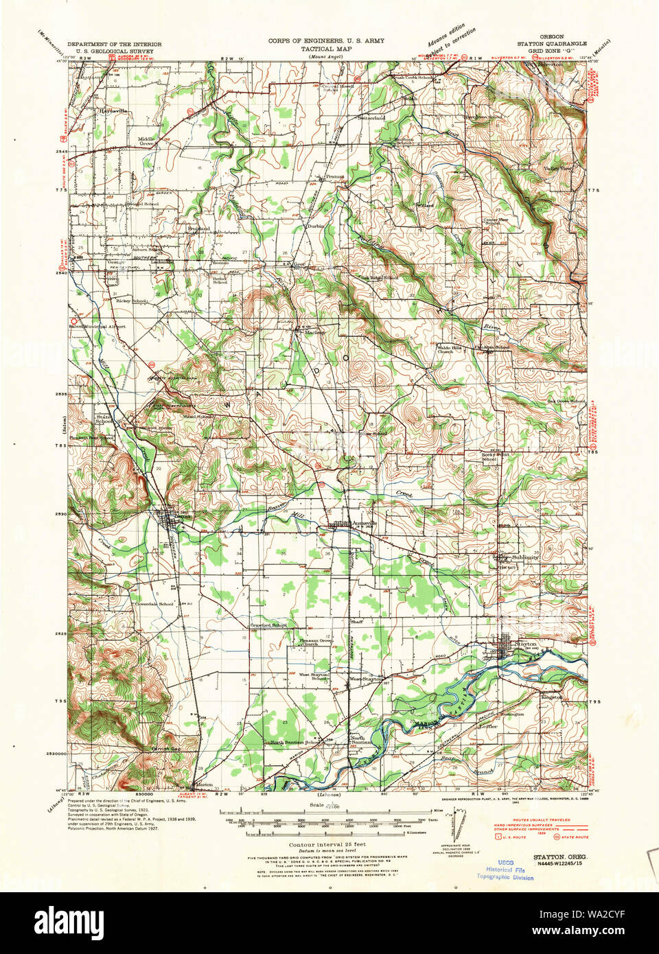 Map of stayton hi-res stock photography and images - Alamy