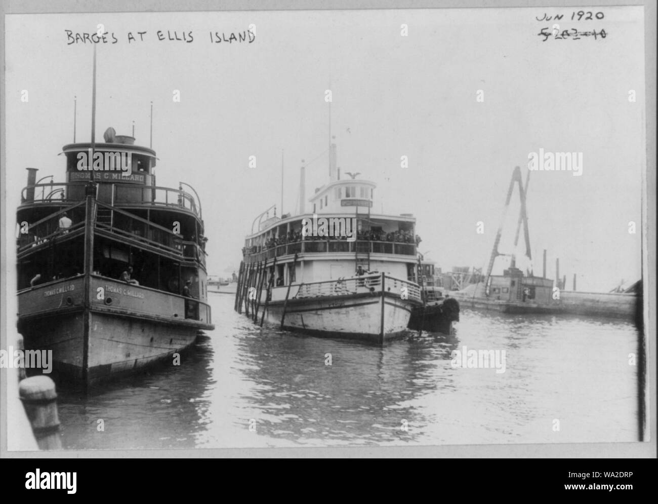 Immigration station, ellis island Black and White Stock Photos & Images ...