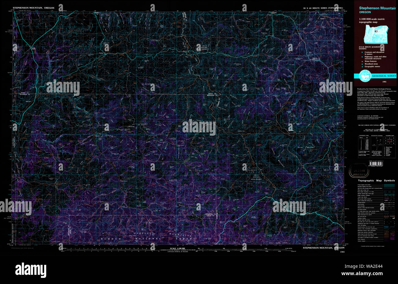 Map of stephenson hi-res stock photography and images - Alamy