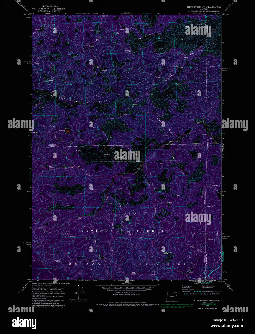Map of stephenson hi-res stock photography and images - Alamy