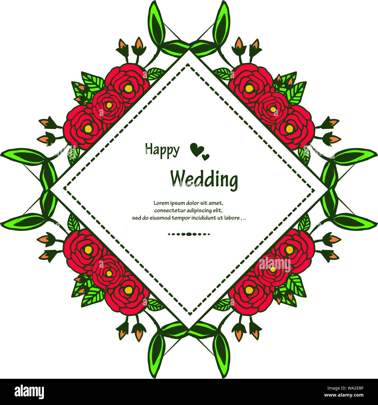 Wedding Vector Frame