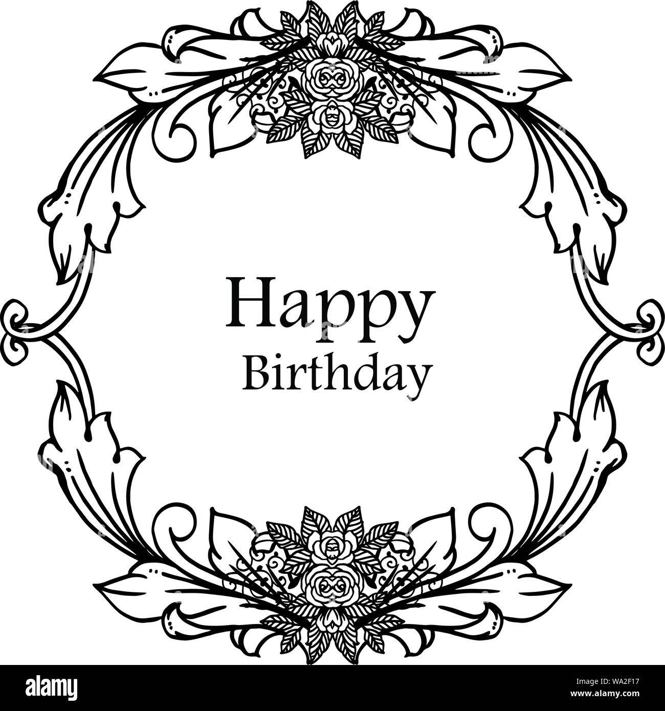 Decoration of greeting card happy birthday, texture beautiful floral ...