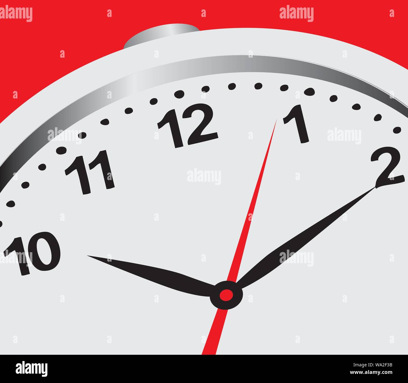 Second hand on white Stock Vector Images - Alamy