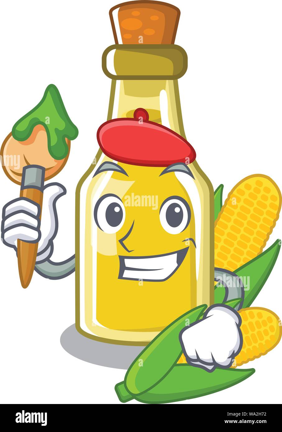 Vegetable oil painting Stock Vector Images - Alamy