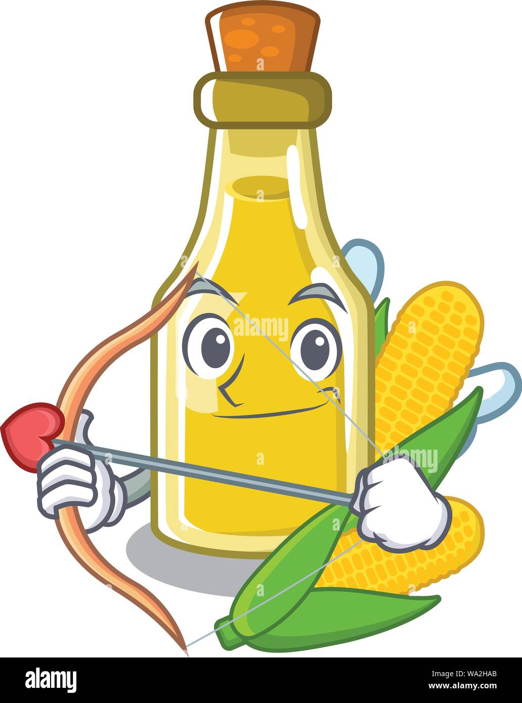 Cupid corn oil in a cartoon bowl Stock Vector Image & Art - Alamy