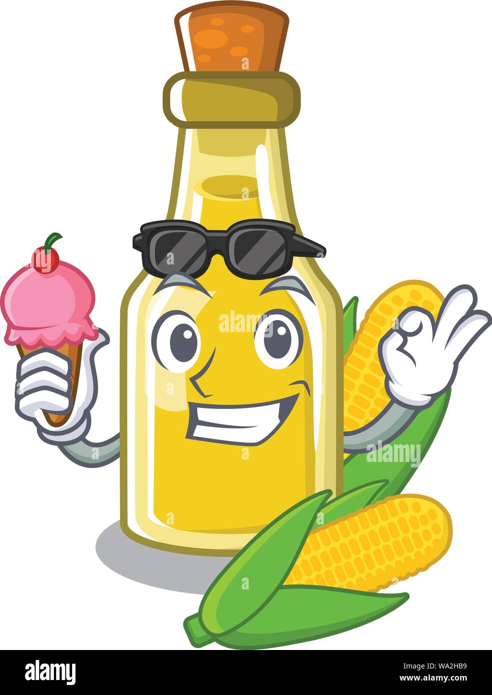 Sweetcorn cream Stock Vector Images - Alamy