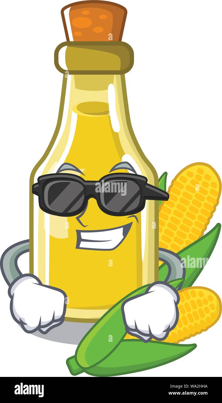 Super cool corn oil put into cartoon bottle Stock Vector Image & Art ...