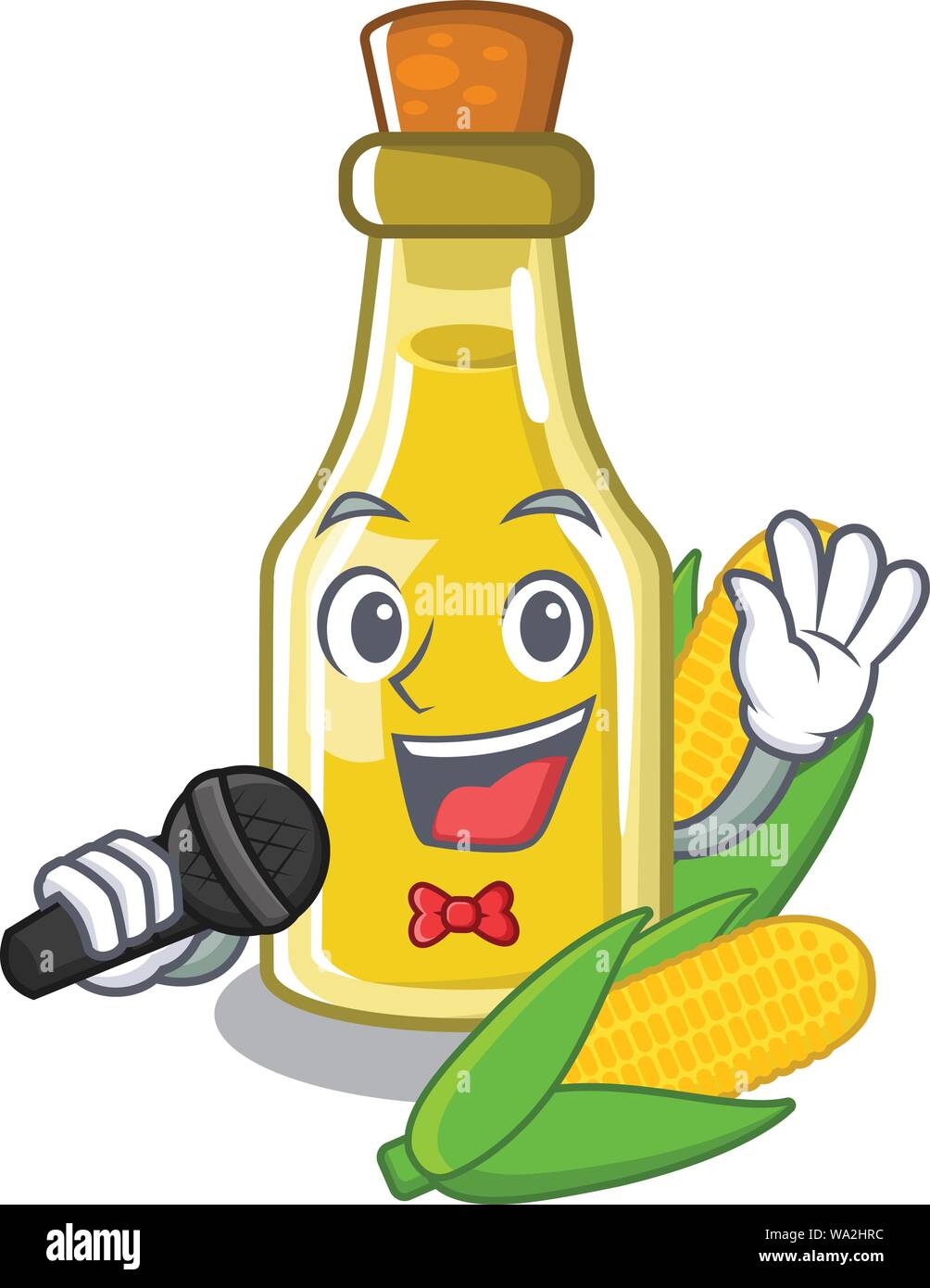 Singing corn oil isolated in the mascot Stock Vector Image & Art - Alamy