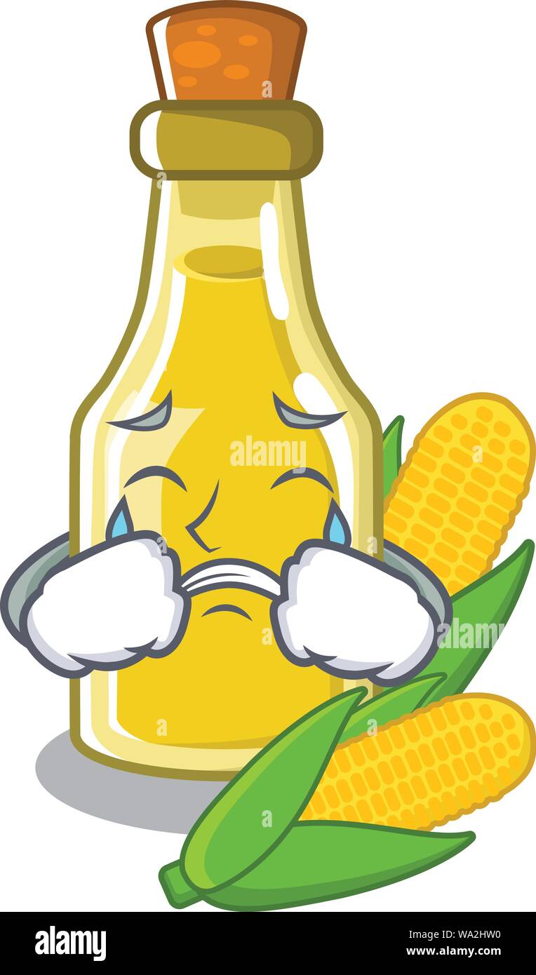 Crying corn oil isolated in the mascot Stock Vector Image & Art - Alamy