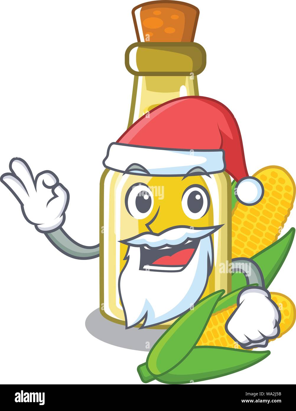 Santa corn oil in the character shape Stock Vector Image & Art - Alamy
