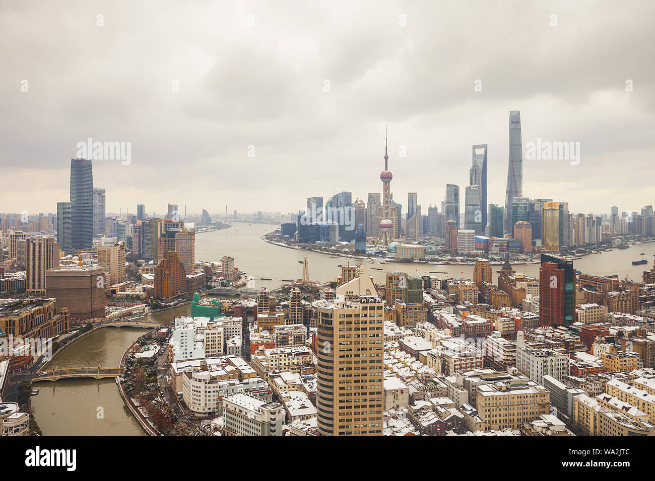 Shanghai tower snow hi-res stock photography and images - Alamy