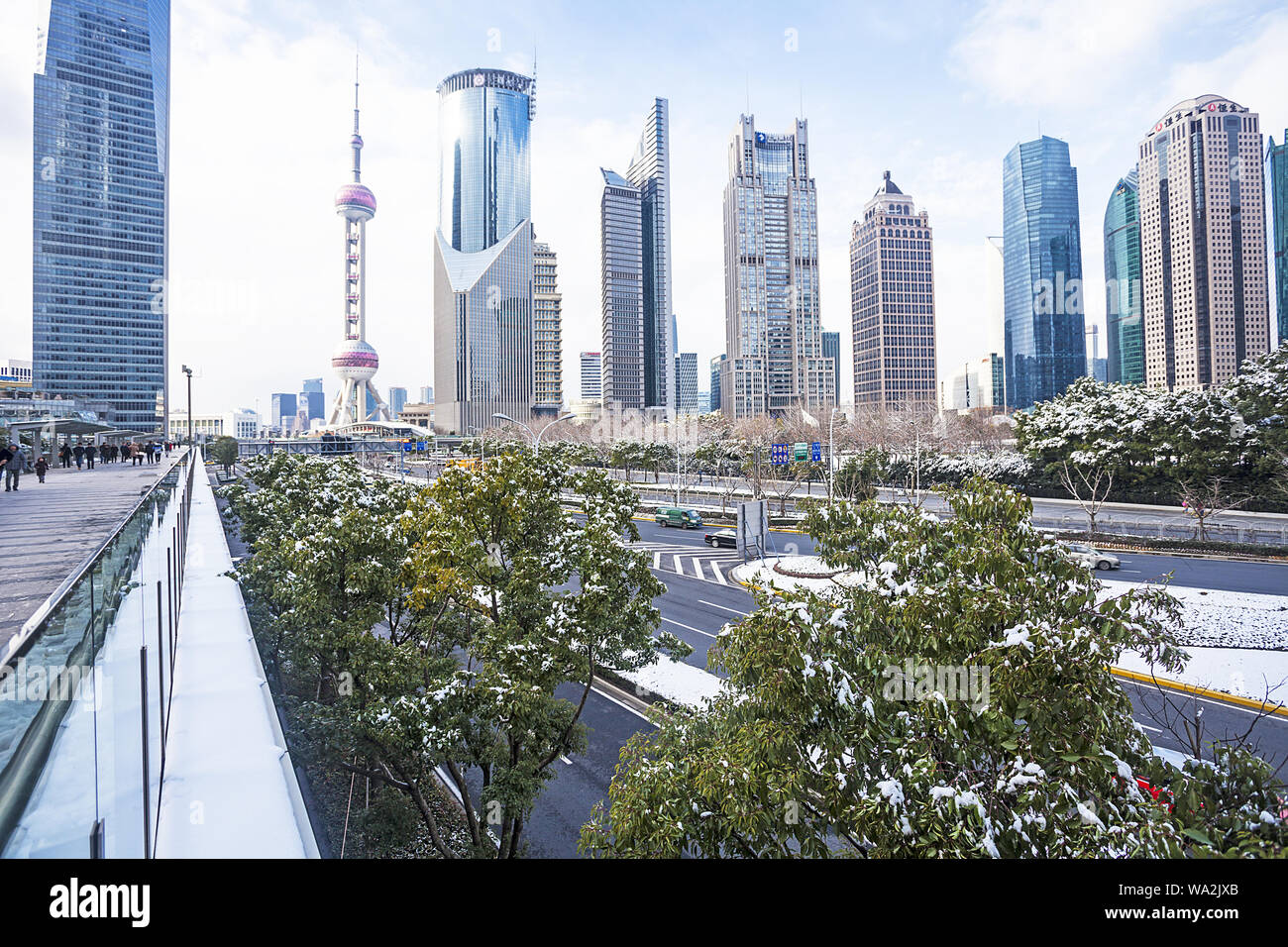 Shanghai tower snow hi-res stock photography and images - Alamy