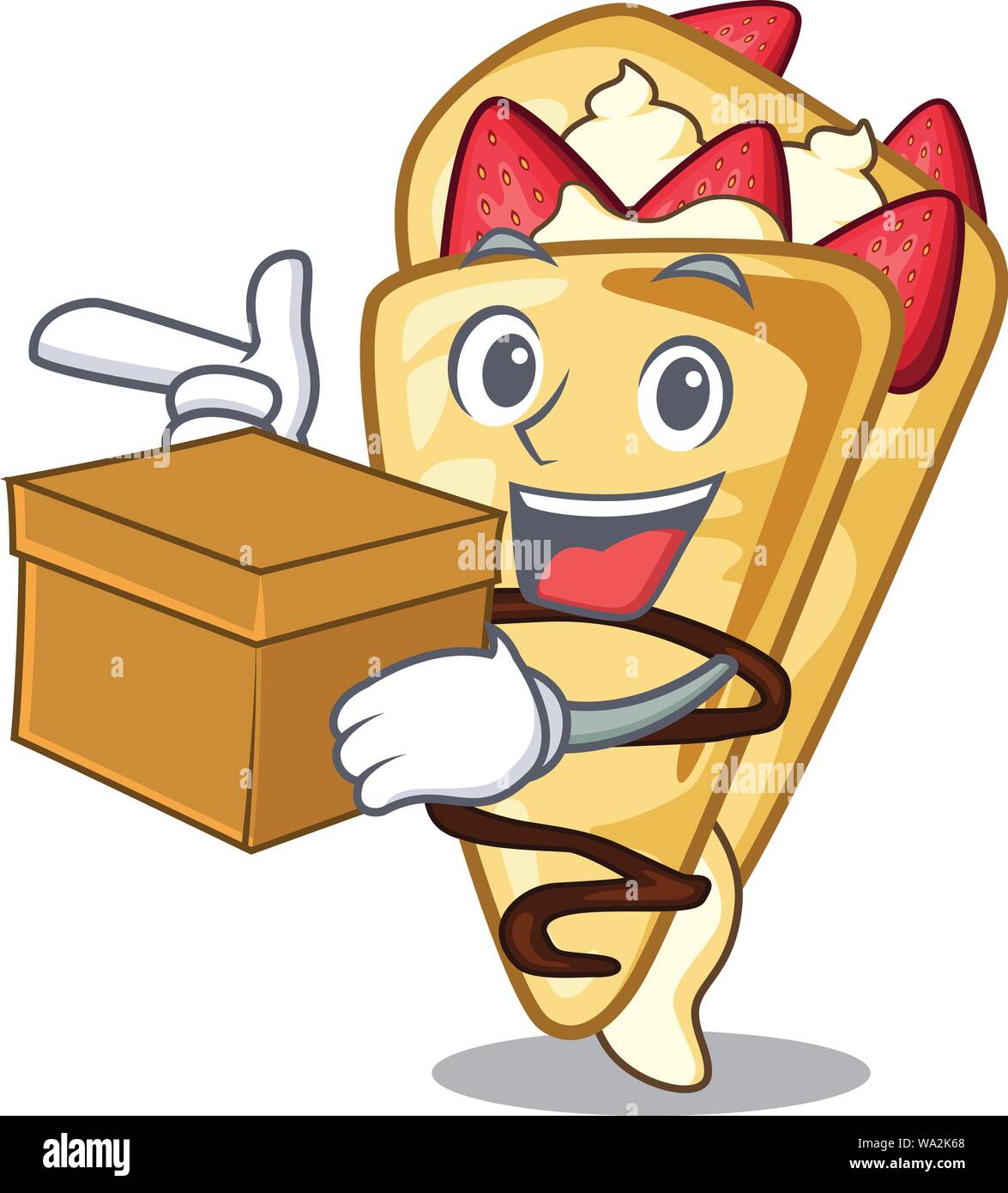 With box crepe with in the cartoon shape Stock Vector Image & Art - Alamy