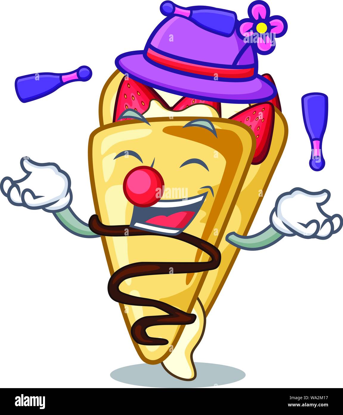 Crepes strawberry Stock Vector Images - Alamy