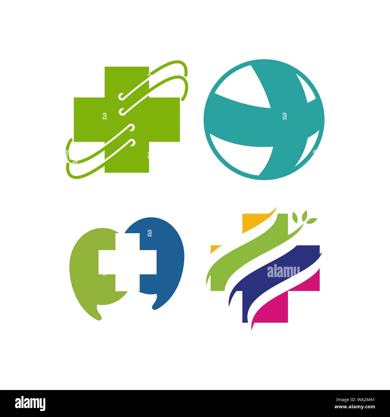 Cross Health Care Medical Logo Icon Symbol Emblem Stock Vector Image ...