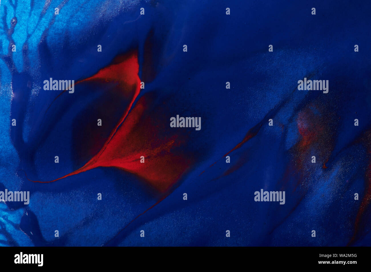 Real blue paint background with red stroke close up view Stock Photo ...