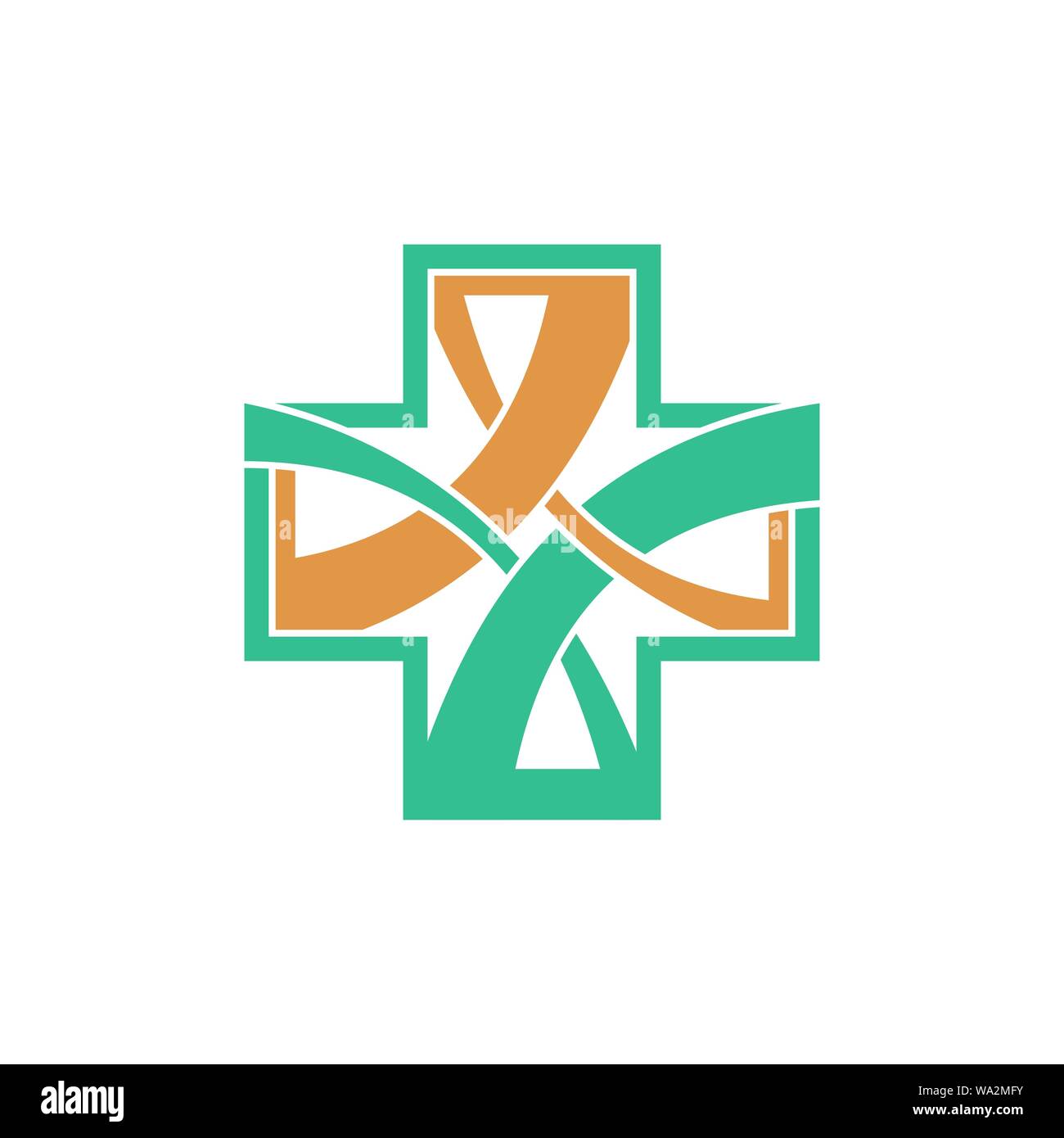 Cross Health Care Medical Logo Icon Symbol Emblem Stock Vector Image ...