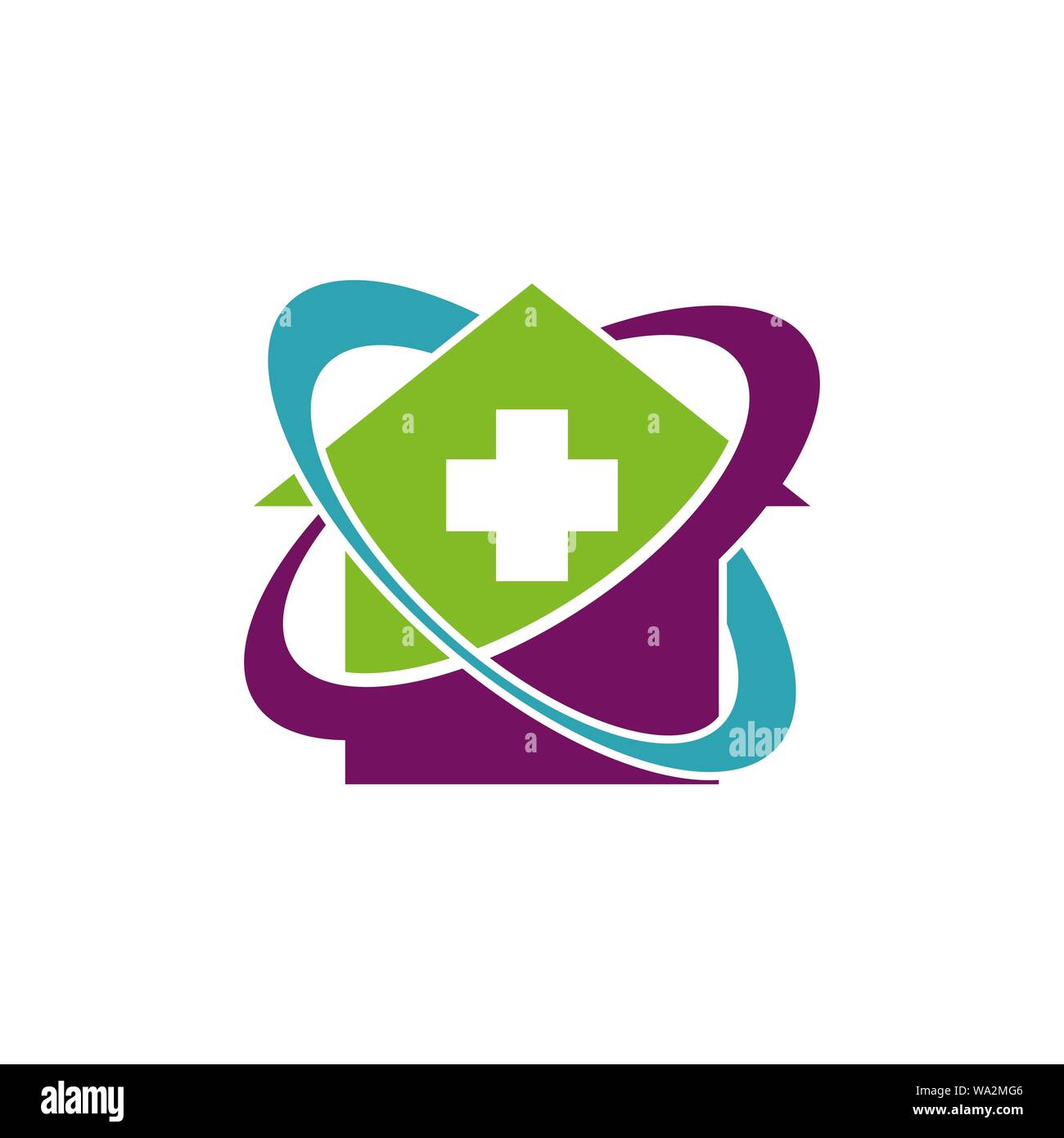 Cross Health Care Medical Logo Icon Symbol Emblem Stock Vector Image ...