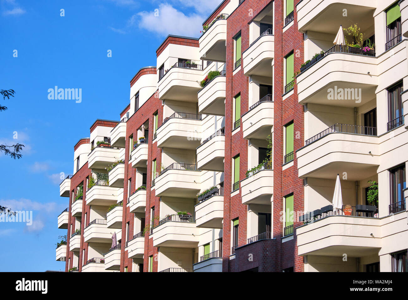 Modern tenement houses seen in Berlin, Germany Stock Photo - Alamy