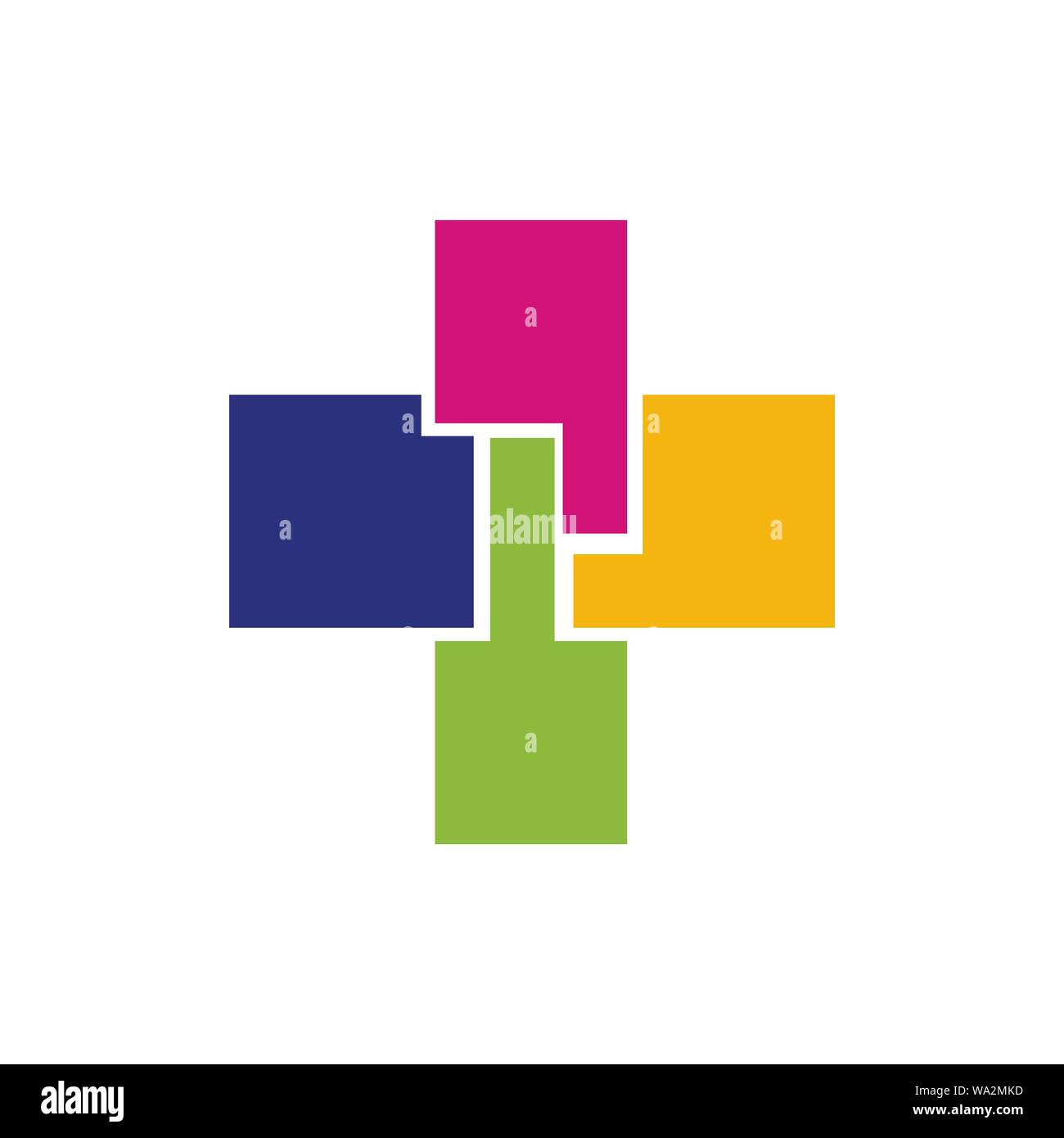 Cross Health Care Medical Logo Icon Symbol Emblem Stock Vector Image ...