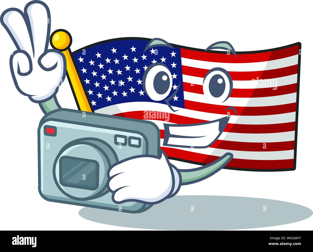 American flag photography backdrop Stock Vector Images - Alamy