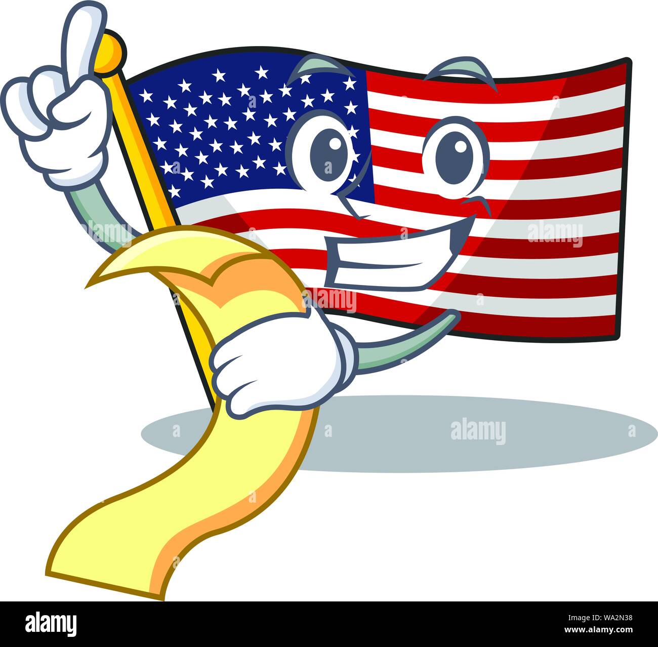 Food menu card america Cut Out Stock Images & Pictures - Alamy