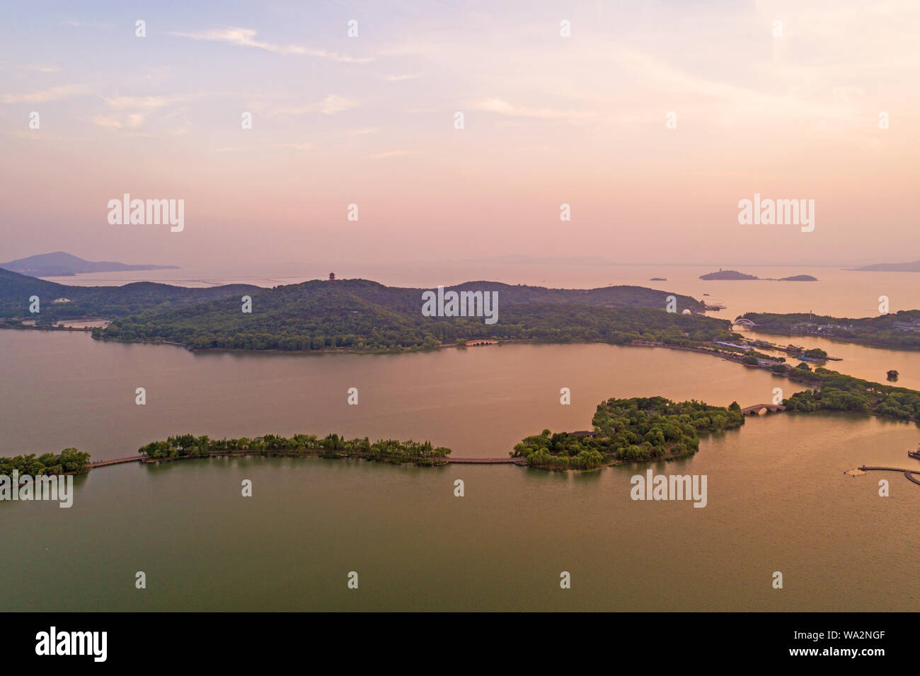 Wuxi turtle head isle scenic landscape Stock Photo - Alamy