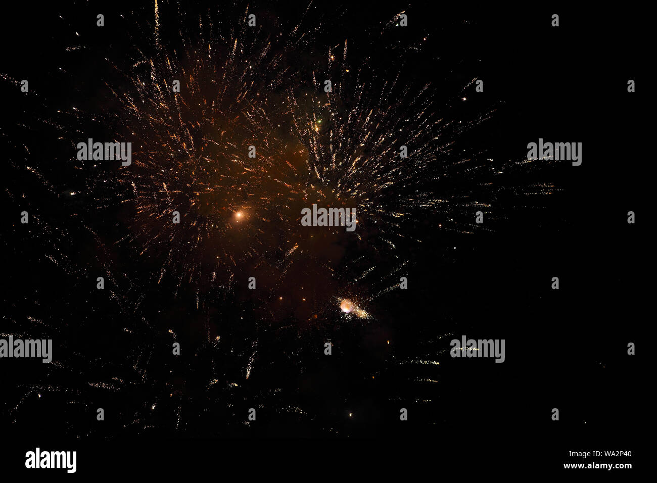 Fireworks at night Stock Photo - Alamy