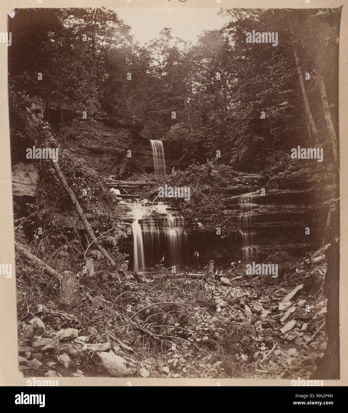 Big Dowdy Falls (from just below falls Stock Photo - Alamy