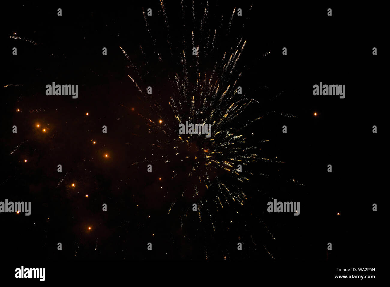 Fireworks at night Stock Photo - Alamy