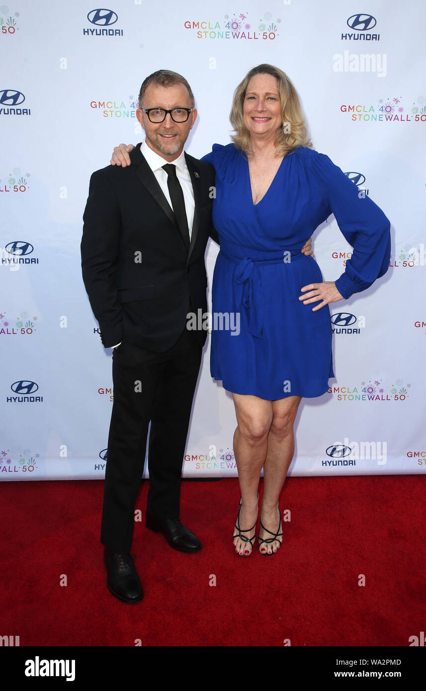 Hollywood, Ca. 16th Aug, 2019. Steve Holzer, Betsy Butler, at Gay Men's ...
