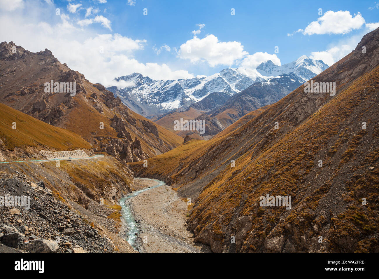 Xinjiang tianshan mountains scenery Stock Photo - Alamy