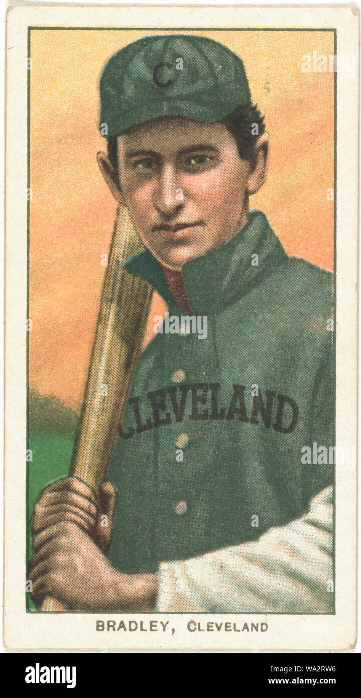 Bill Bradley, Cleveland Naps, baseball card portrait Stock Photo - Alamy