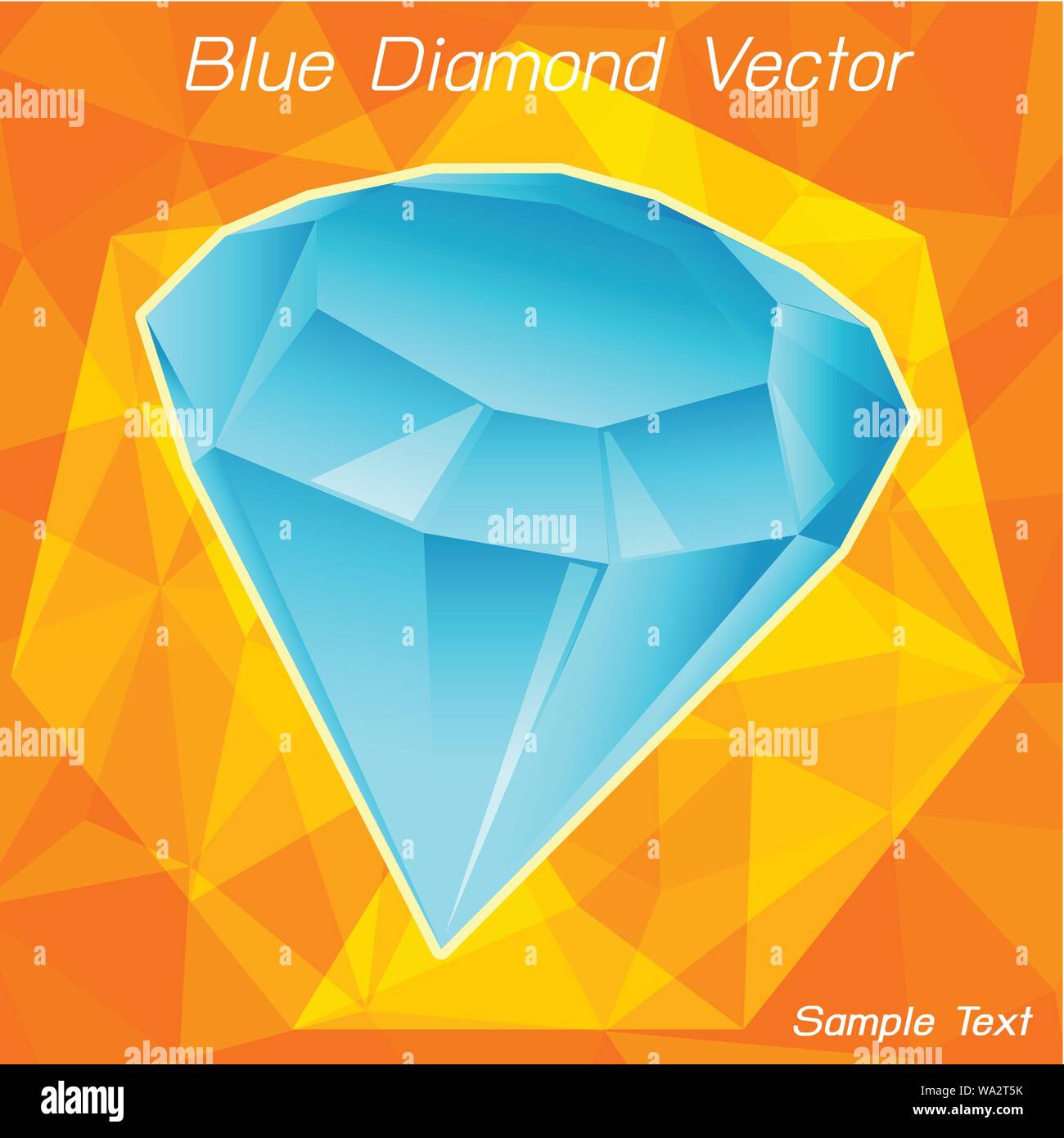 Blue diamond Stock Vector Images - Alamy