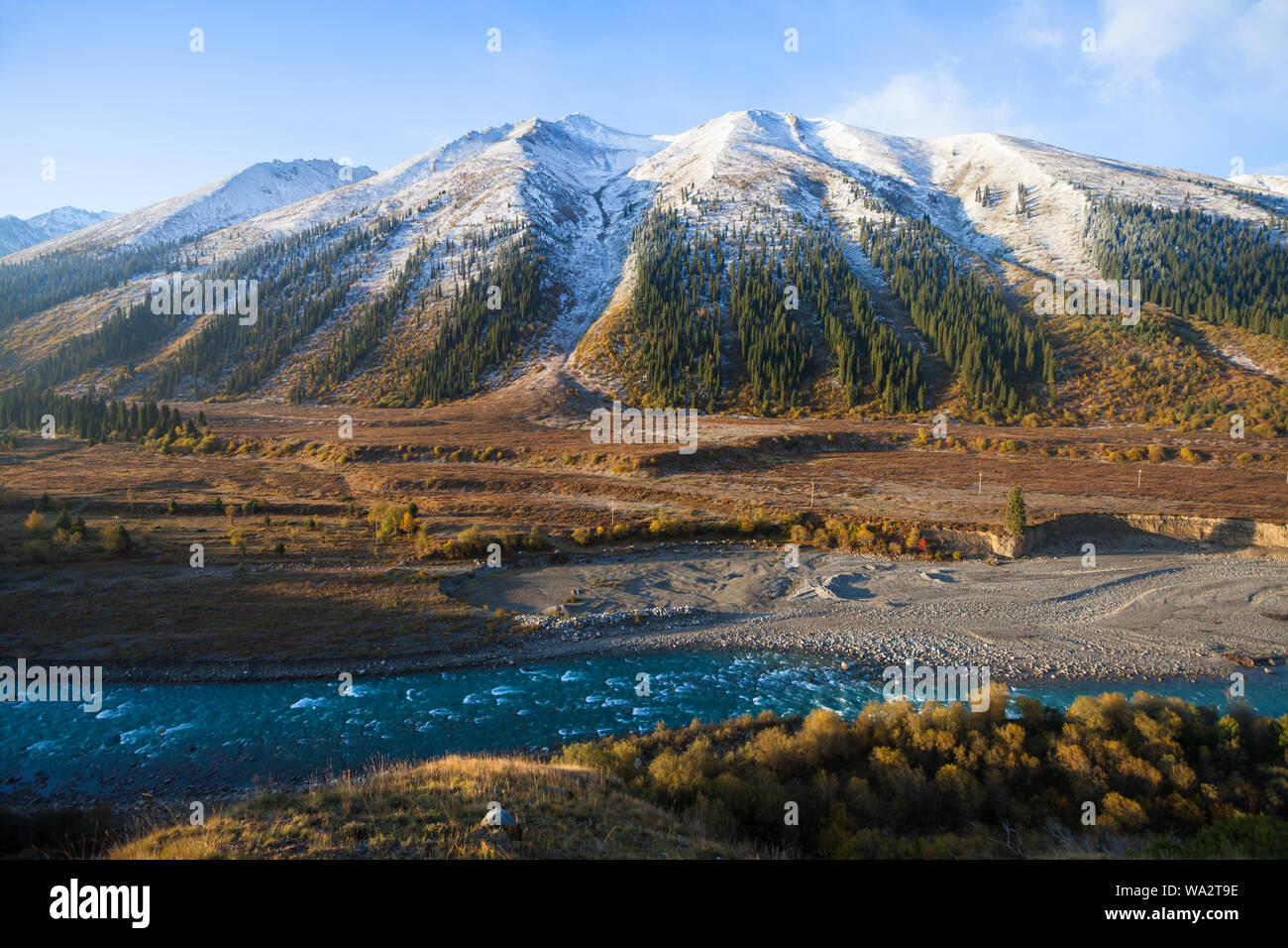 Xinjiang snow mountain scenery Stock Photo - Alamy