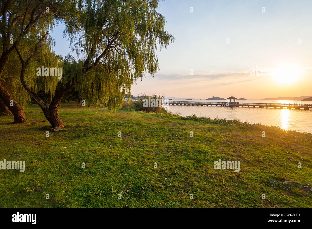 The taihu lake scenery Stock Photo - Alamy