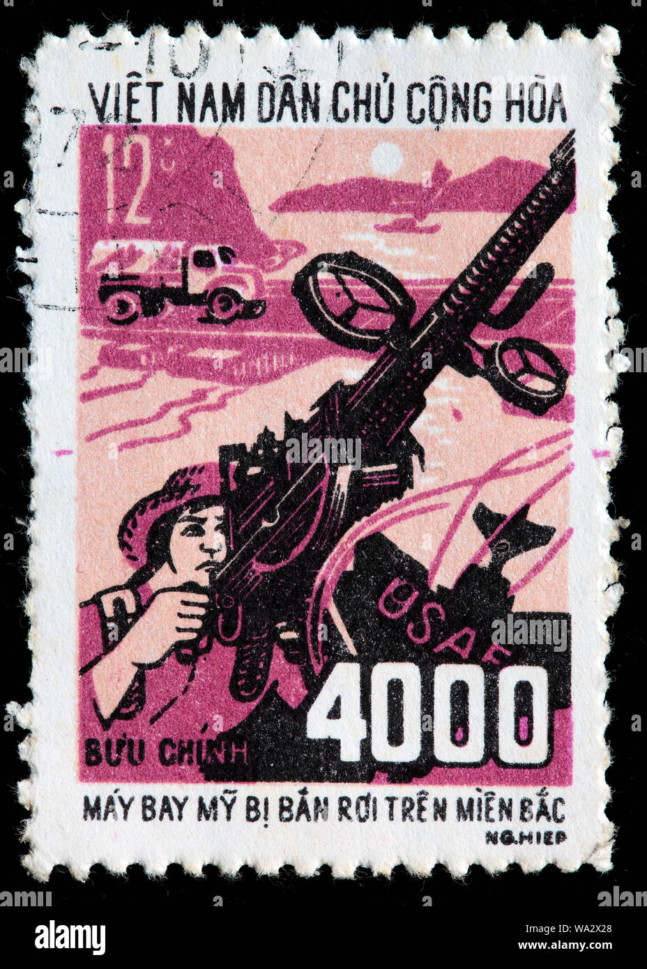 Woman with machine gun, 4000th US aircraft brought down over North ...