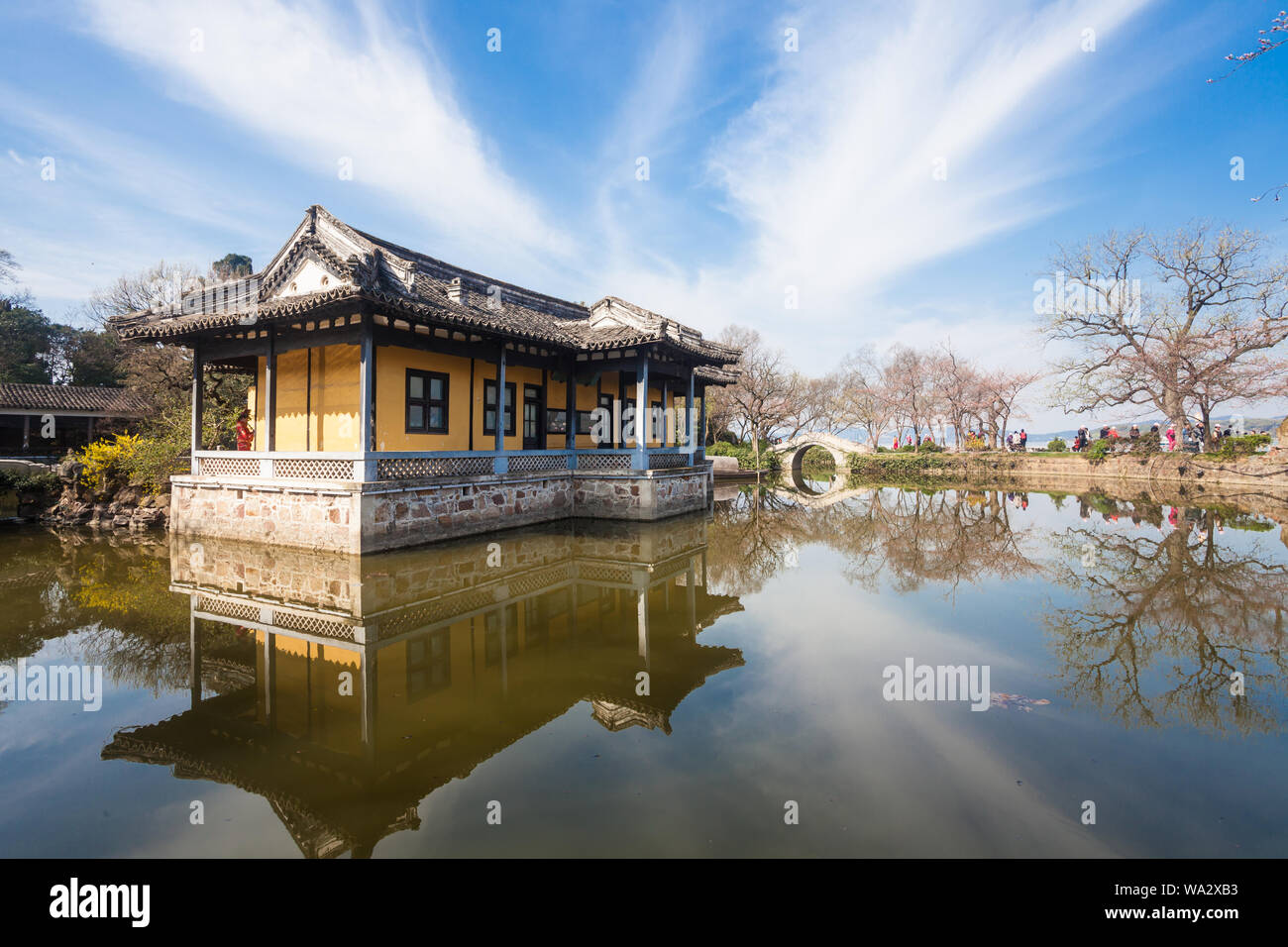 Jiangnan famous scenic spot - the turtle head isle Stock Photo - Alamy