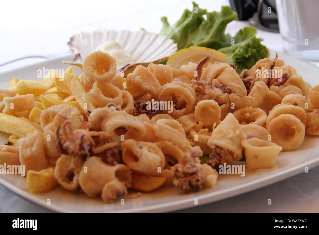 Calamari with potato hi-res stock photography and images - Alamy