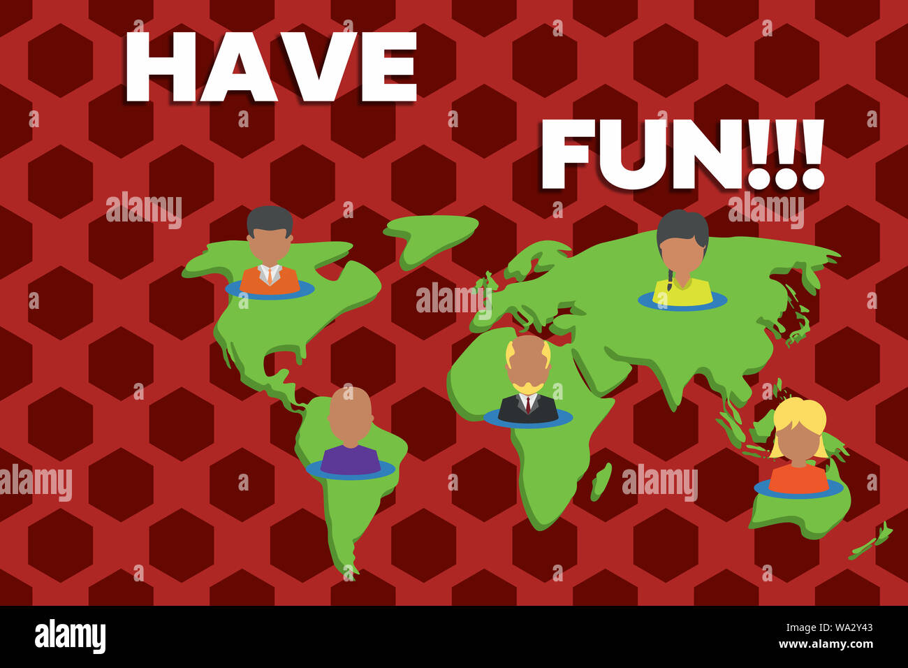 Handwriting text writing Have Fun. Conceptual photo wish somebody good ...