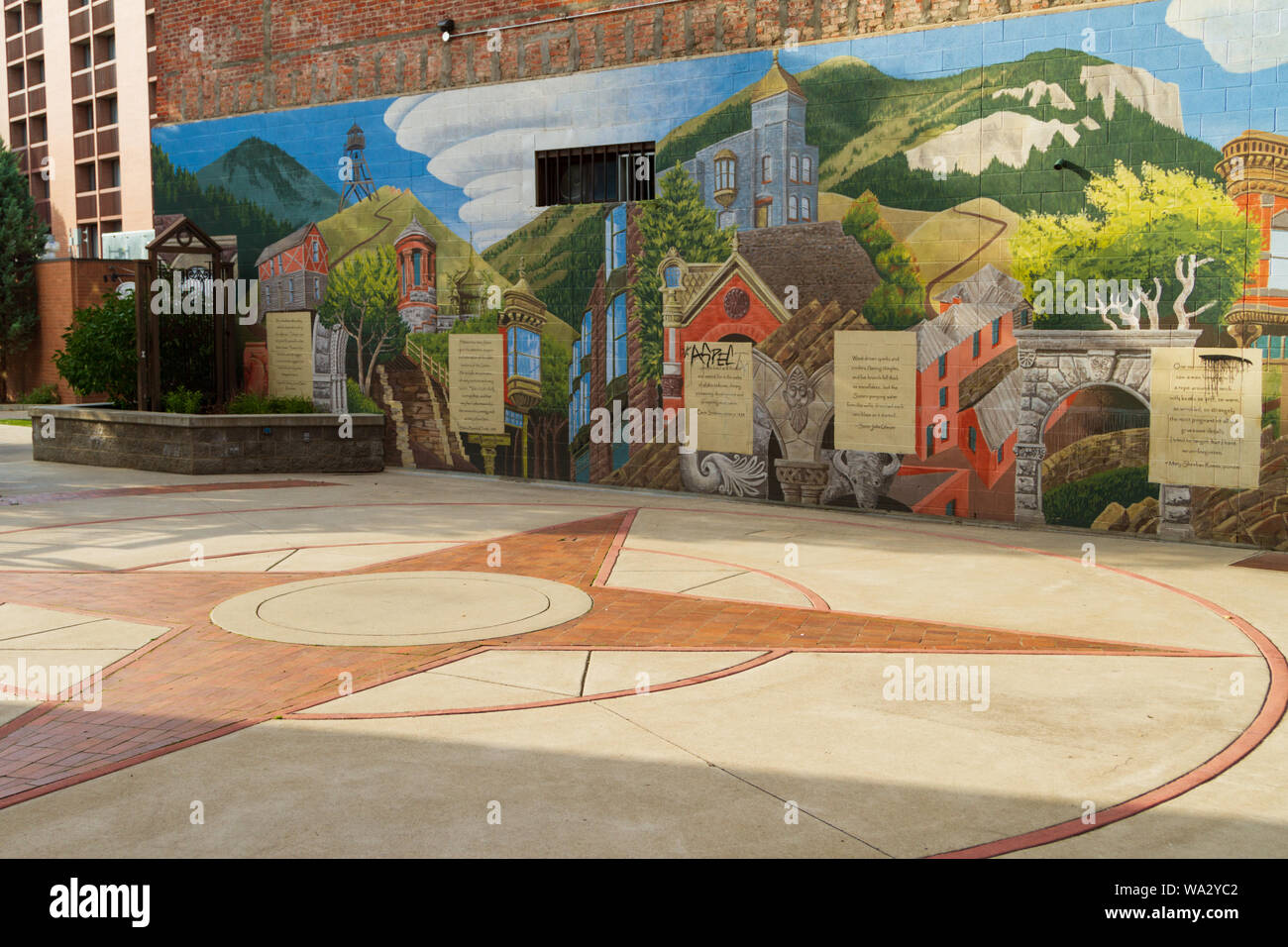 Outside mural in Performance Square on the Walking Mall in Helena's ...
