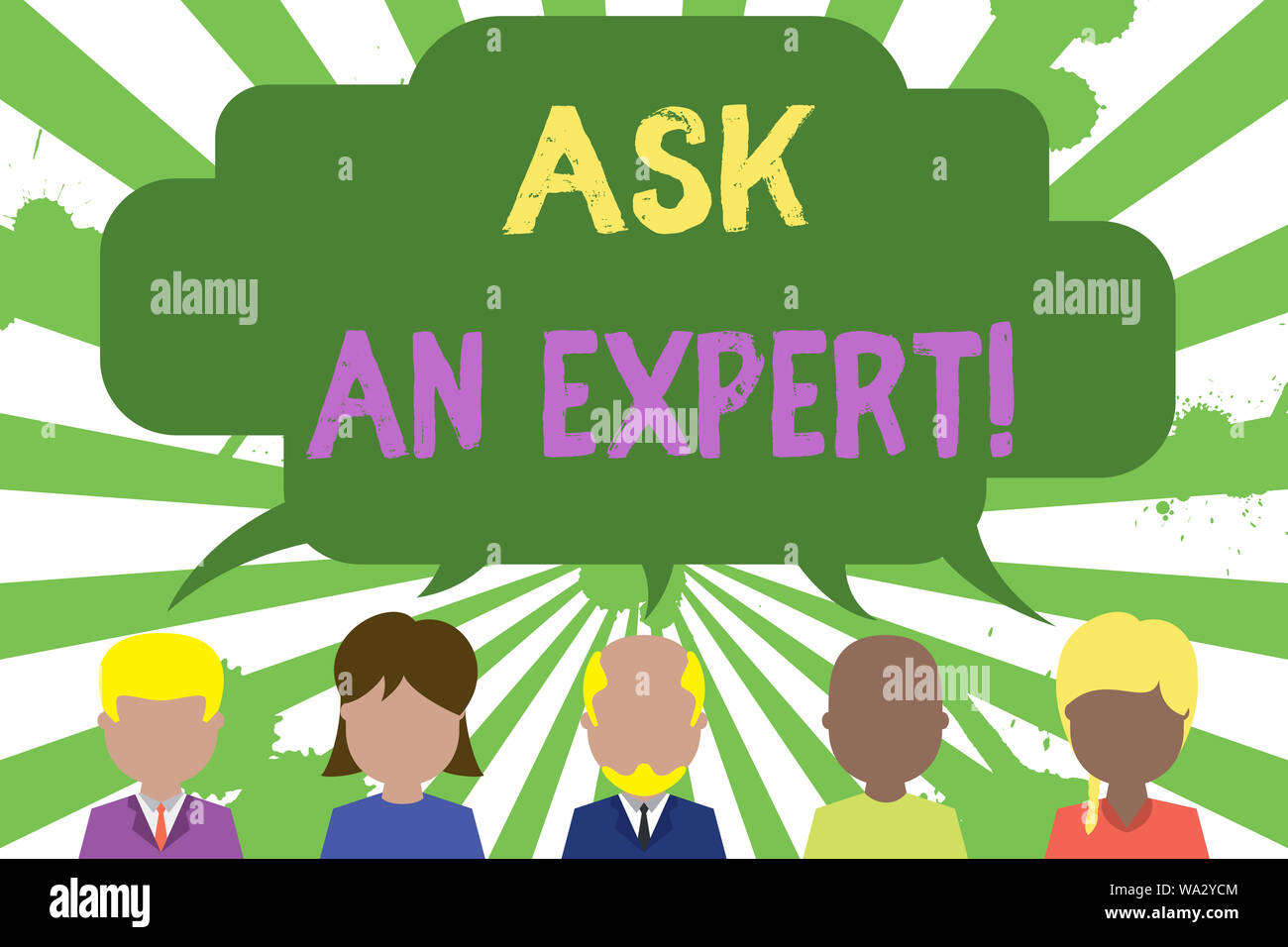 Handwriting text writing Ask An Expert. Conceptual photo confirmation ...