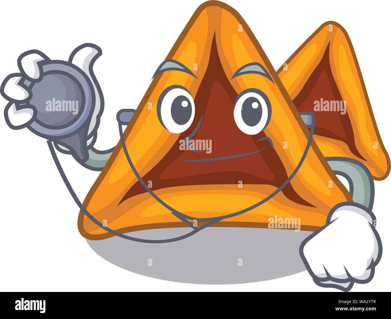 Doctor hamantaschen cookies served in cartoon jar Stock Vector Image ...