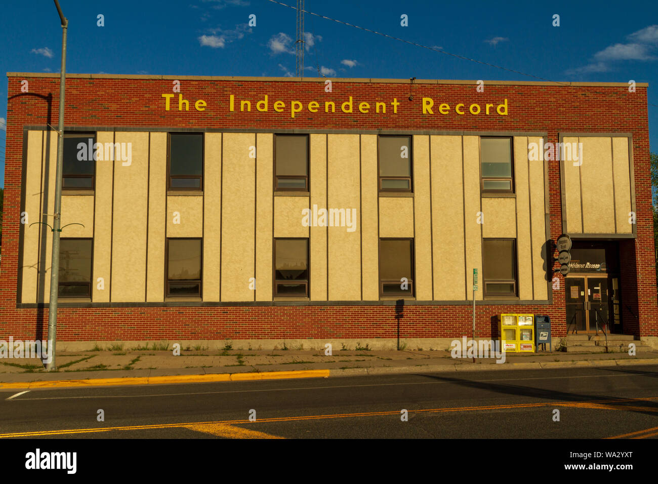 Front street view of the old Independent Record building in Helena ...