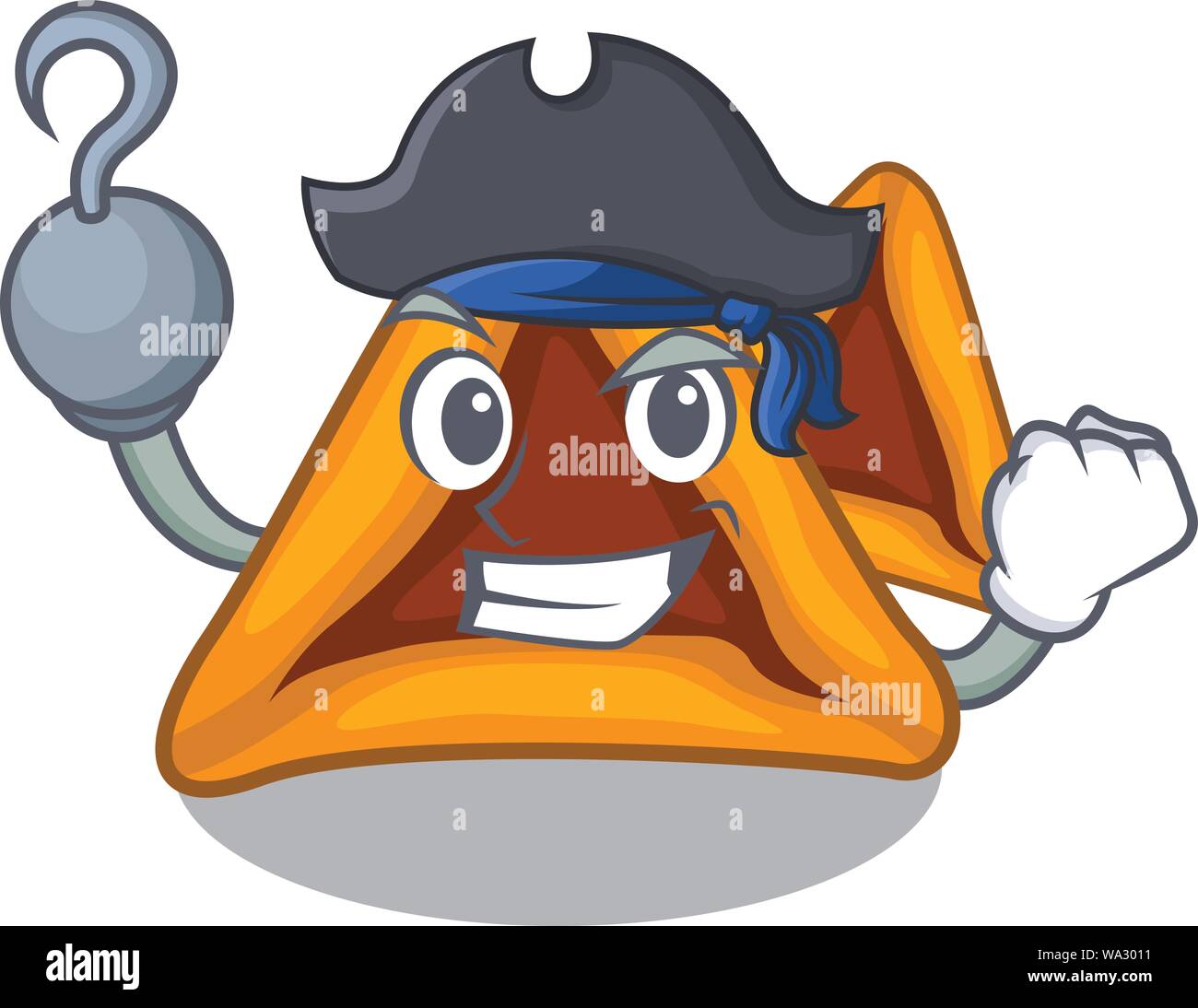 Pirate hamantaschen cookies served in cartoon jar Stock Vector Image ...