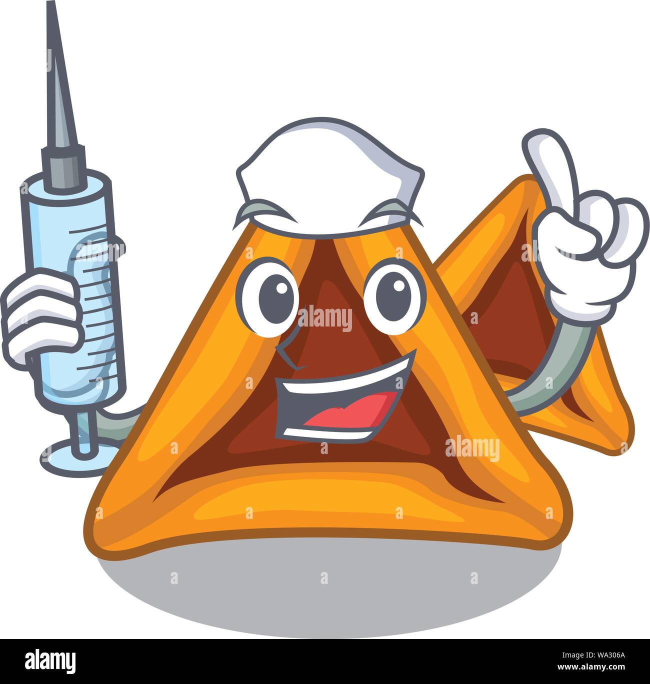 Geek hamantaschen cookies with the cartoon shape Stock Vector Image ...