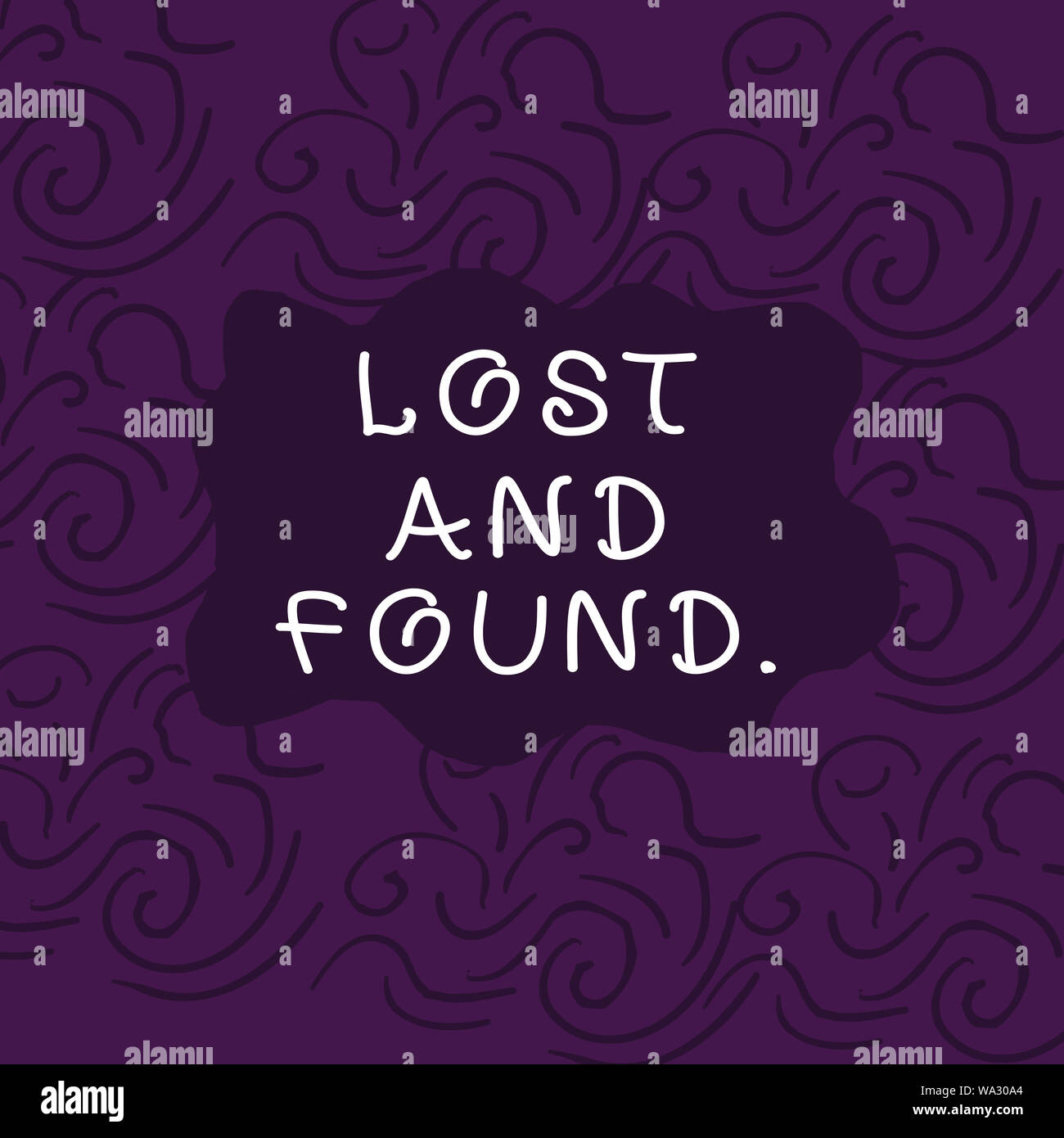 Conceptual hand writing showing Lost And Found. Concept meaning a place ...