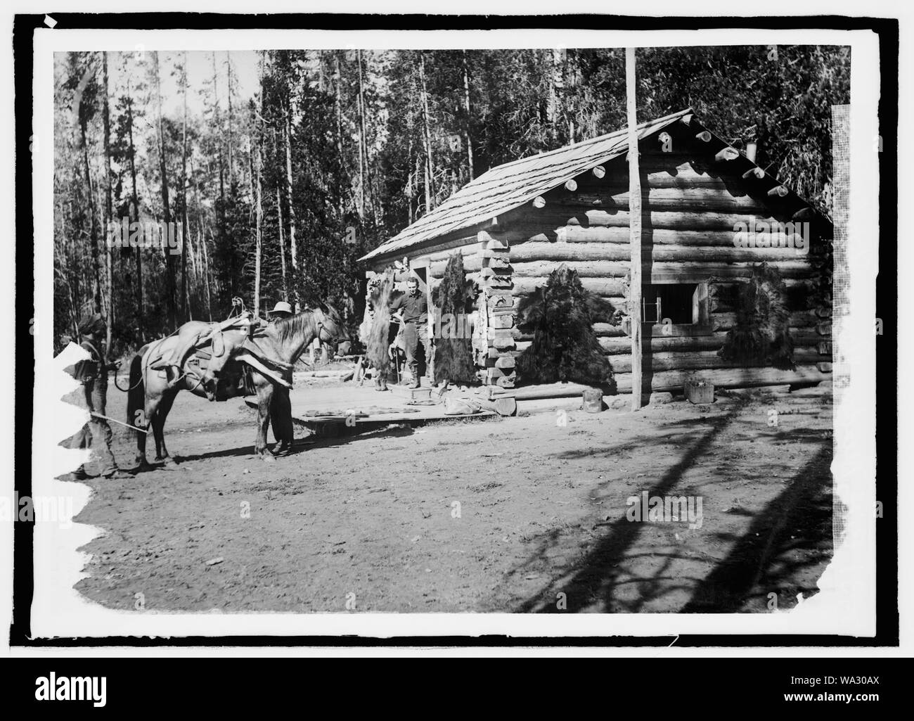 Ranger station park Black and White Stock Photos & Images - Alamy