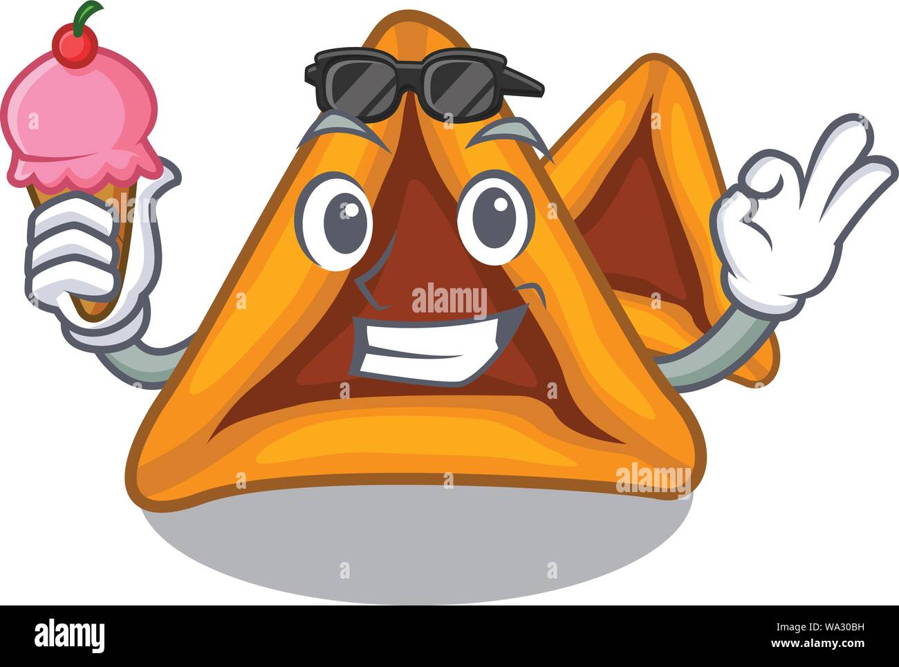 Purim holiday hamantaschen cookies Cut Out Stock Images & Pictures - Alamy